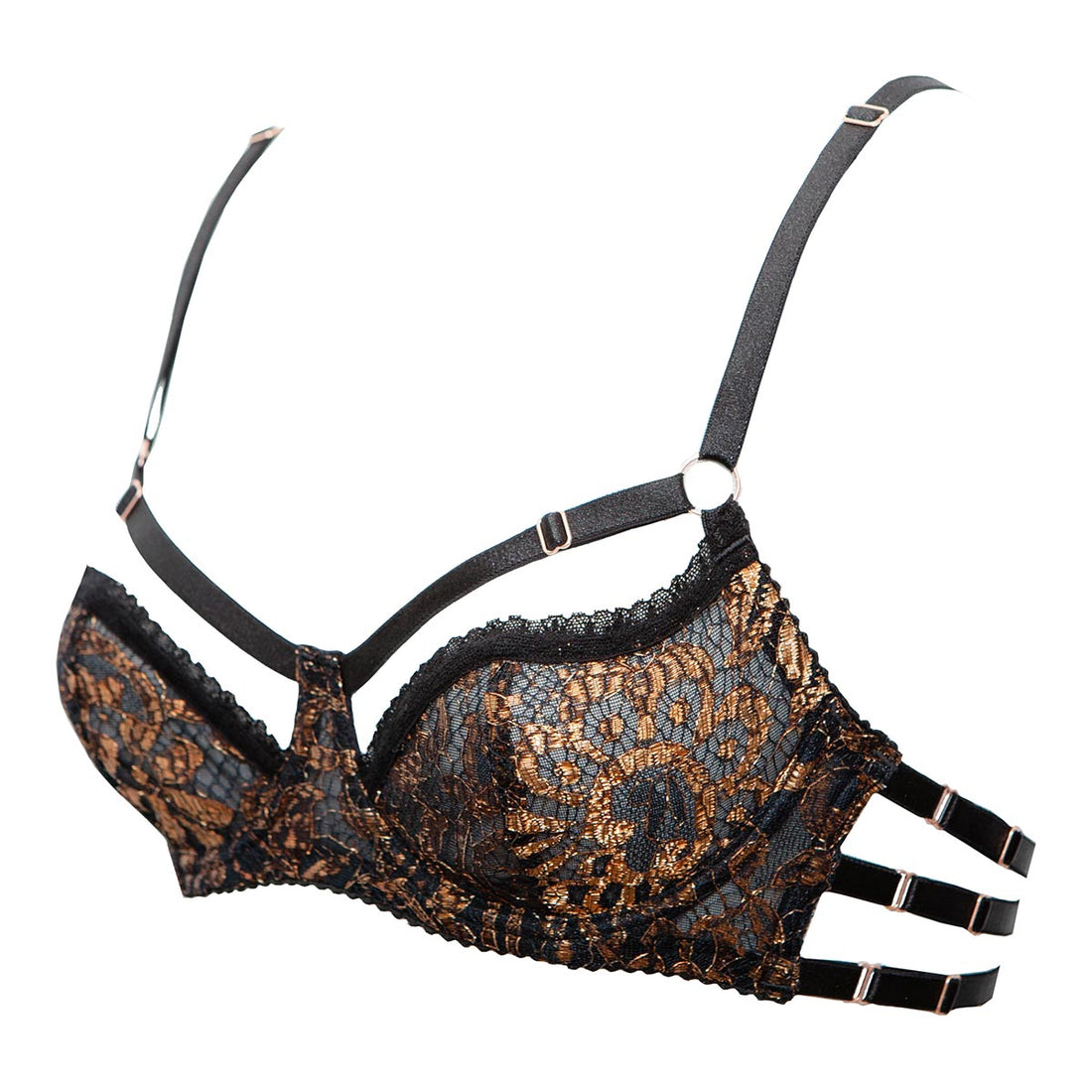 Ara Copper Metallic Lace Cutaway Bra – Karolina Laskowska Lingerie